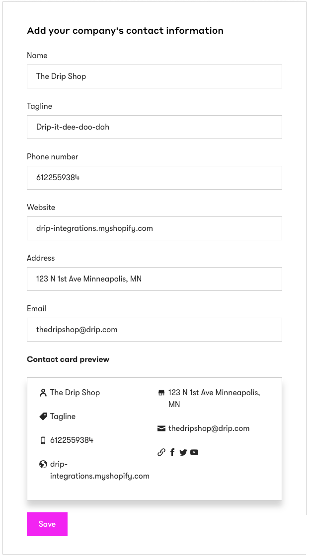 What are SMS Contact Cards? – Drip Help Center