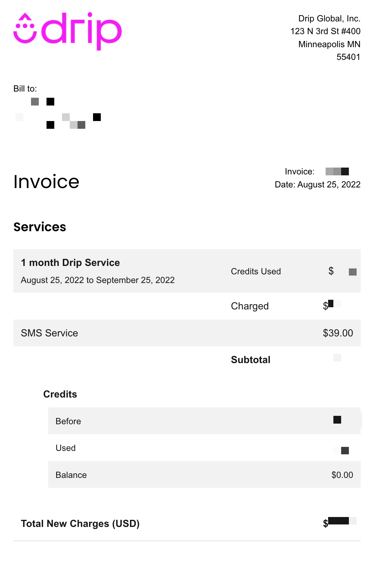 How We Calculate Your Bill – Drip Help Center